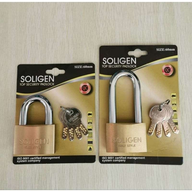 Jual Gembok kuningan 60 mm leher pendek soligen | Shopee Indonesia