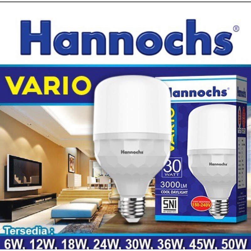 Jual LAMPU LED HANNOCHS VARIO LAMPU HANNOCHS LED VARIO 6W 12W 18W 22W 30W 32W 40W 45W 50W 6 WATT ...