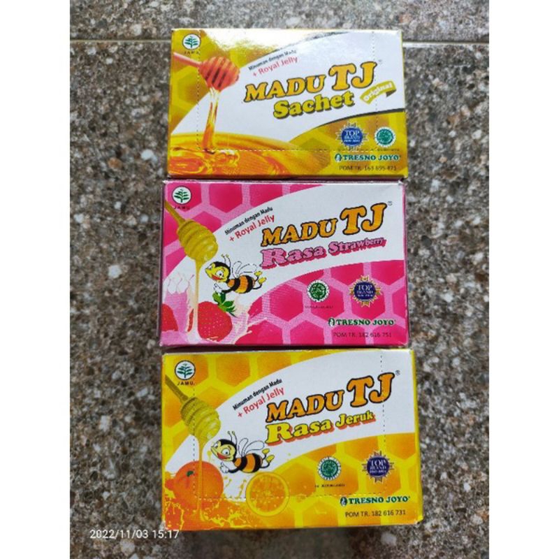 Jual madu Tj sachet box isi 12 sachet @20gr | Shopee Indonesia