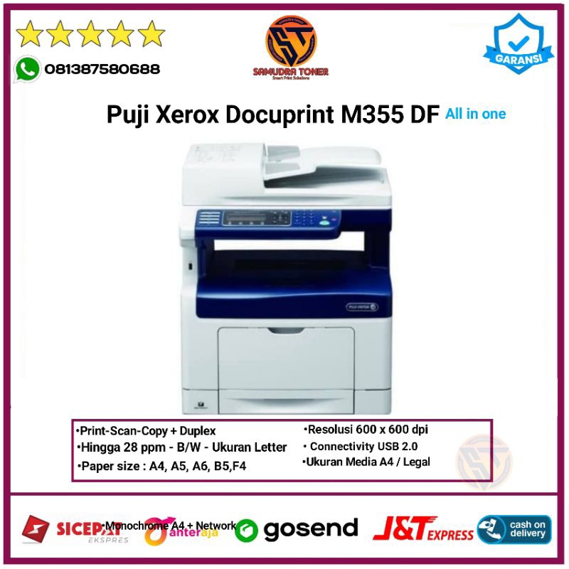 Jual Printer Fuji Xerox DocuPrint CM355DF Multifungsi Print Copy Scan monochrome A4 | Shopee ...
