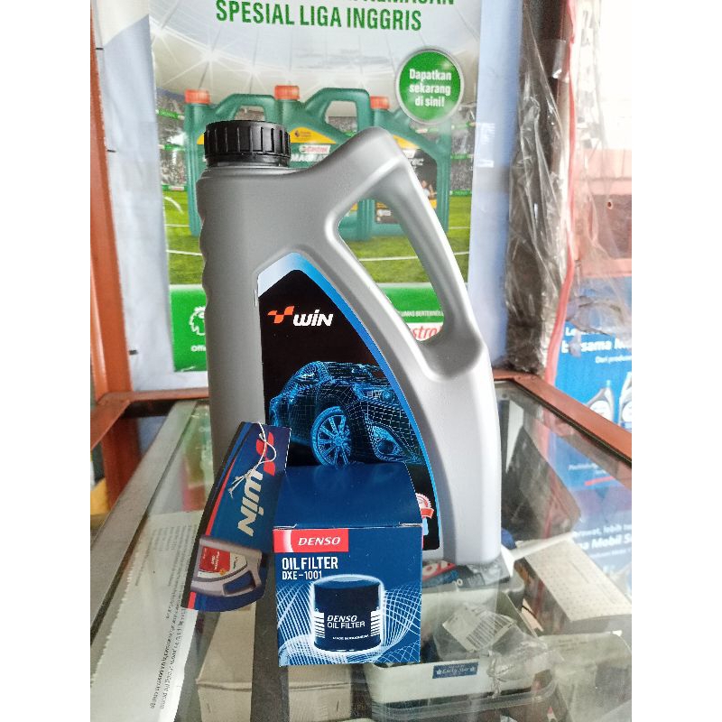 Jual Paket Ganti oli mesin Agya. Ayla. Sigra 1.0 Win 10W-30 API SL Gln ...