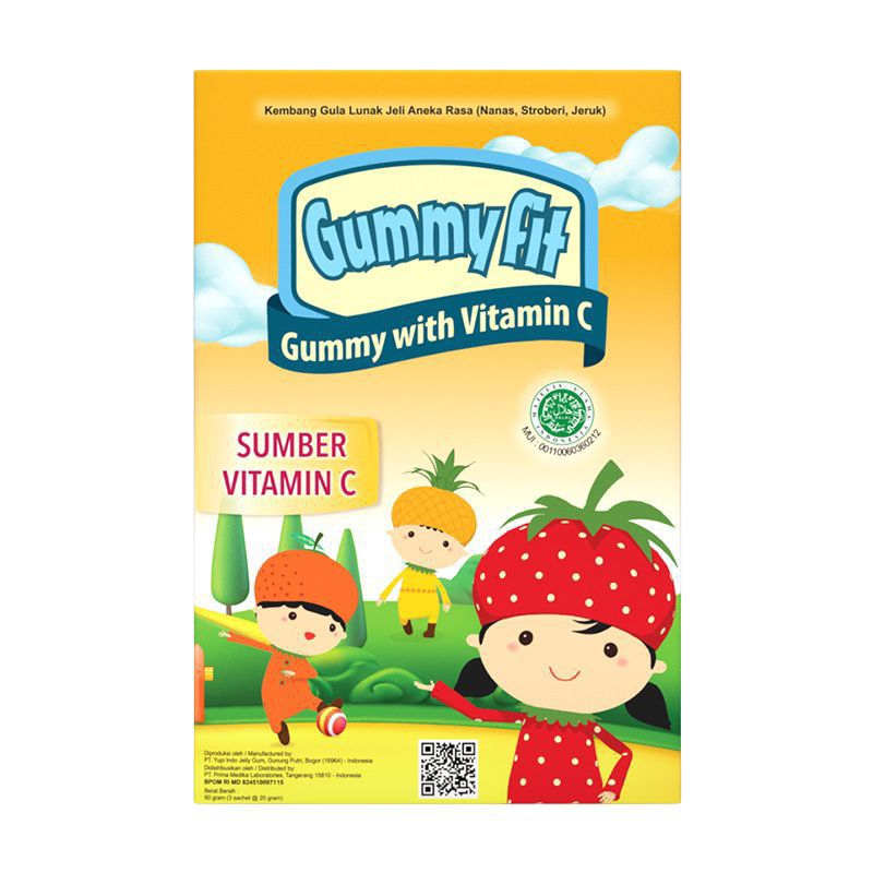 Jual Gummy Fit 60gr isi 3 bungkus (Gummy With vitamin C) | Shopee Indonesia