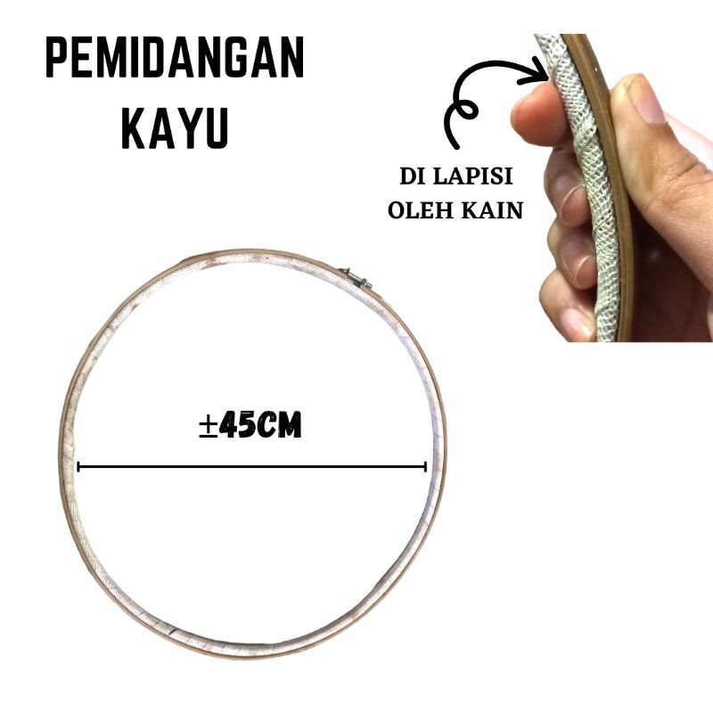 Jual PEMIDANGAN RAM RING HOOP PEMBIDANGAN KRISTIK SULAM EMBROIDERY WOOD ...