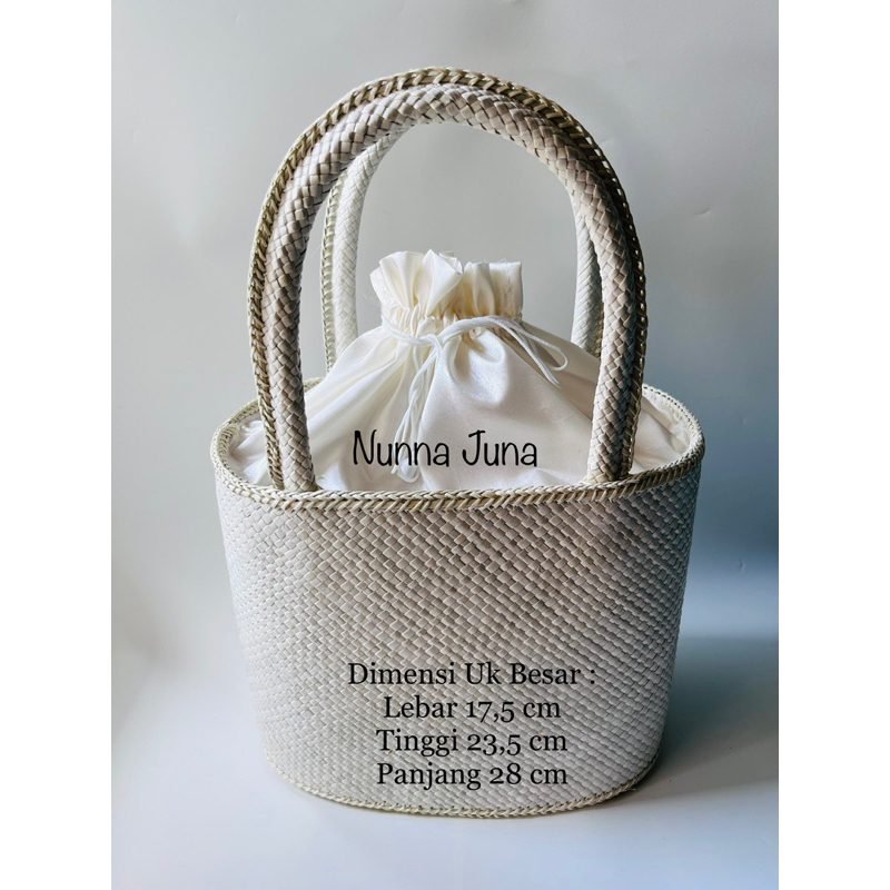 Jual Tas Toples hampers Serut Anyaman Pandan Ukuran Besar Medium Kecil ...