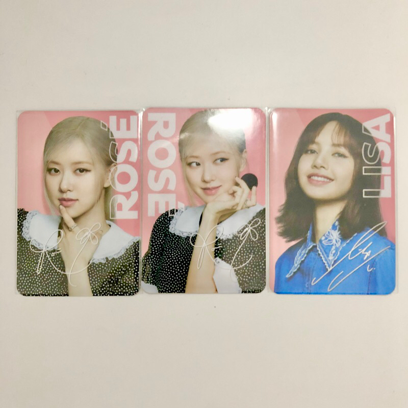 Jual Oreo X Blackpink photocard lisa rose pc black pink lalisa | Shopee ...