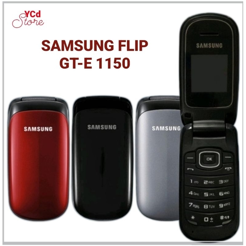 Jual Samsung flip lipat GT E1150 New single sim | Shopee Indonesia