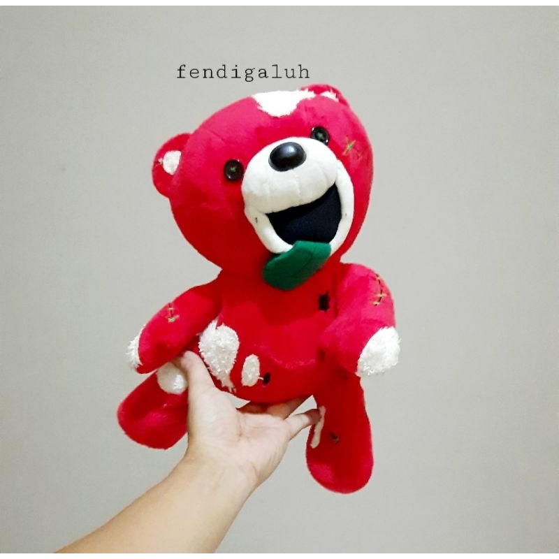 Jual Boneka Zombie Bear Living Dead Merah Original Zombear Size 35 cm ...