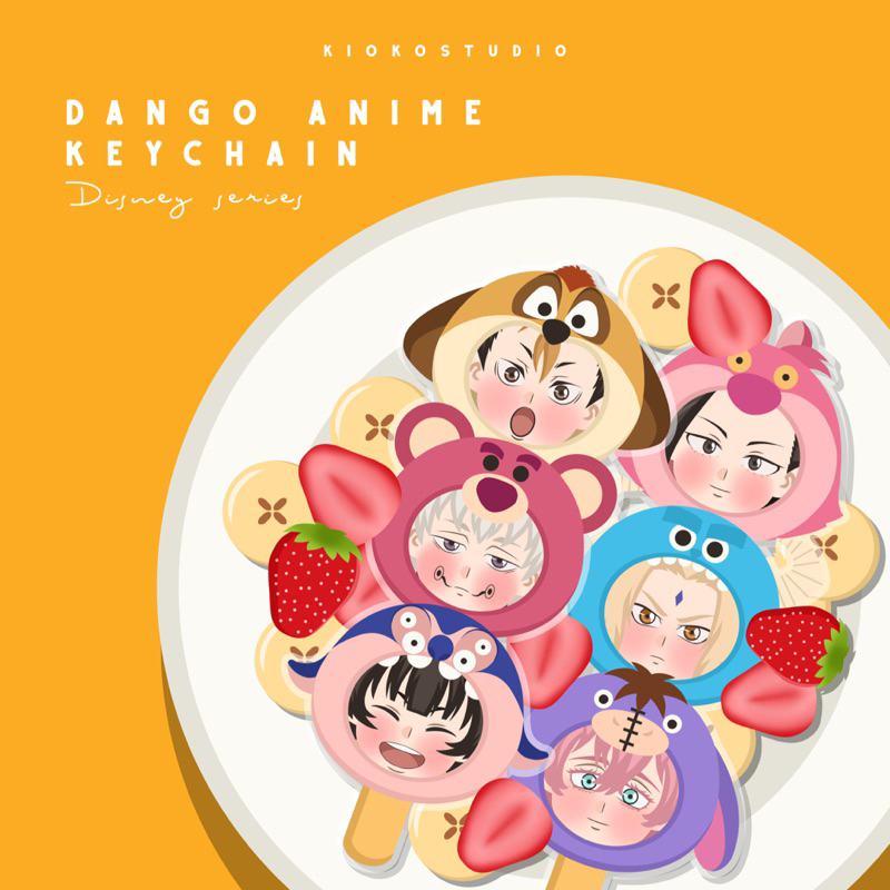 Jual DISNEY SERIES | DANGO ANIME KEYCHAIN BLUE LOCK / HAIKYUU / TOKYO ...