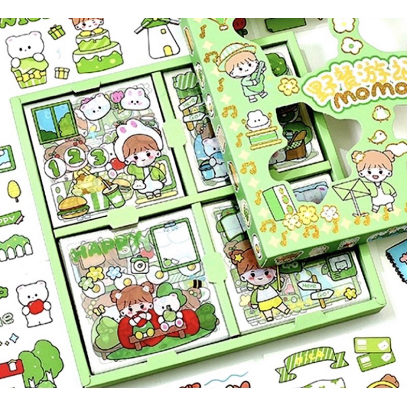 Jual Stiker 200pc Gambar kartun Kolase tangan Kreatif DIY Stiker ...