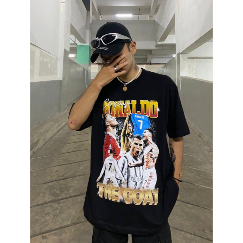 Jual TSHIRT CRISTIANO RONALDO OVERSIZE | Shopee Indonesia