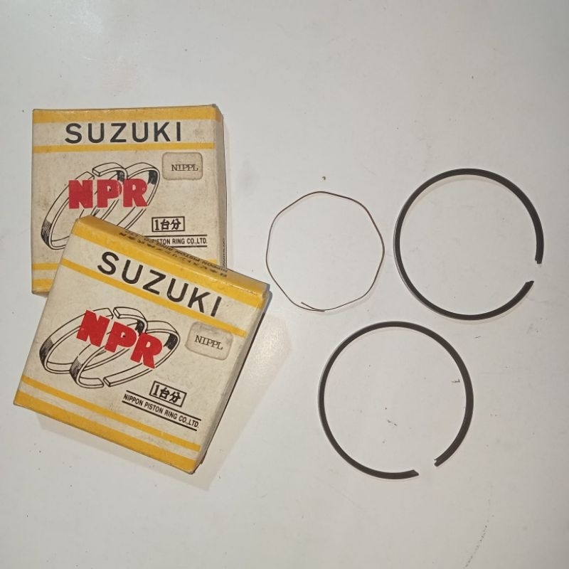 Jual ring piston ring set piston seker seher Suzuki A100X A100-X oversize 1.00 NOS NPR | Shopee ...