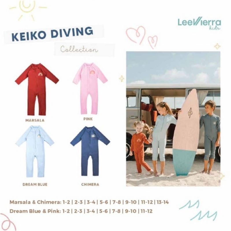 Jual LEEVIERRA KIDS - KEIKO LONG SLEEVES DIVING - BAJU RENANG ANAK ...
