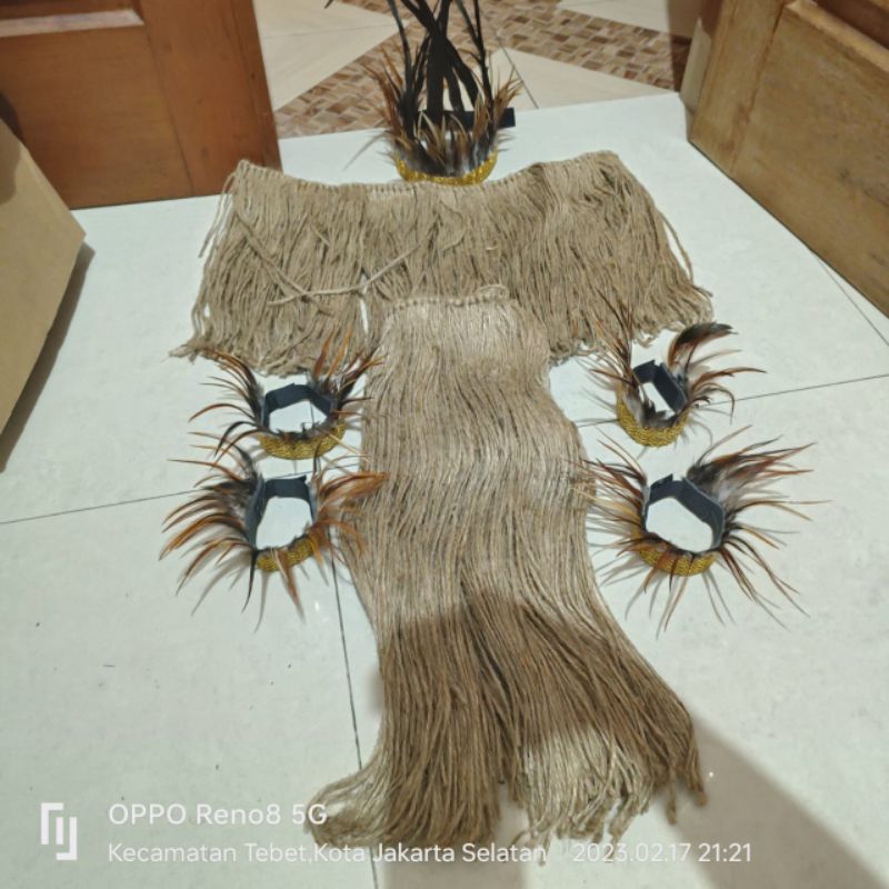 Jual 1 SET BAJU RUMBAI DAN ROK RUMBAI DAN AKSESORIS KEPALA TANGAN KAKI ...