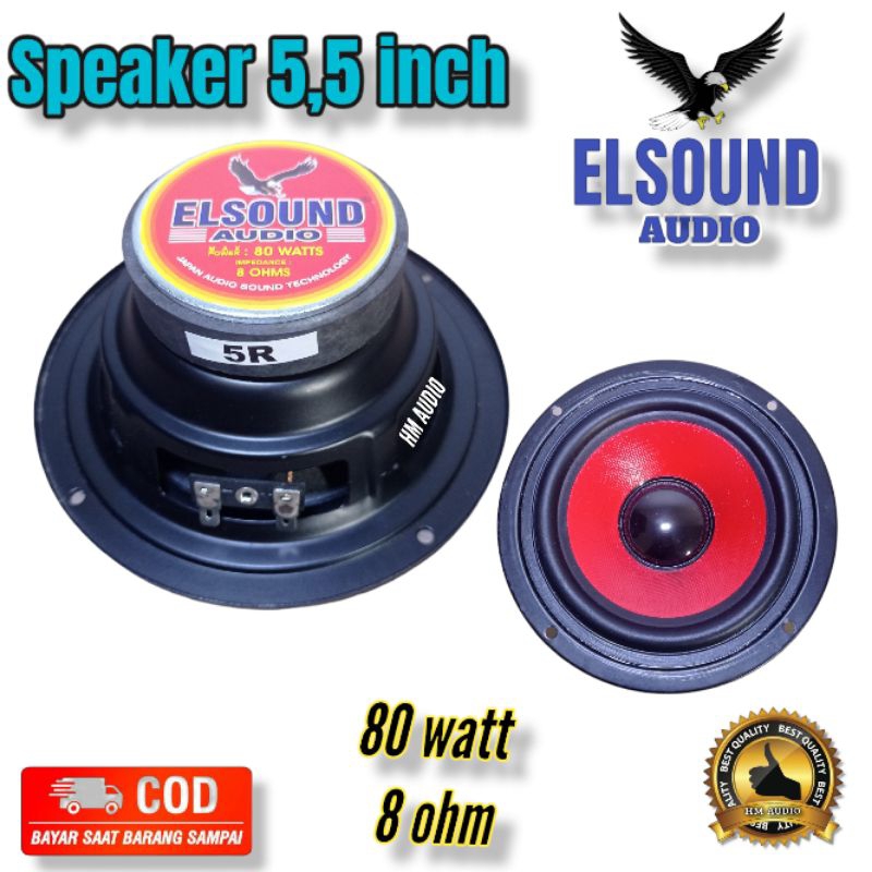 Jual Speaker 5 inch Woofer Elsound | Shopee Indonesia