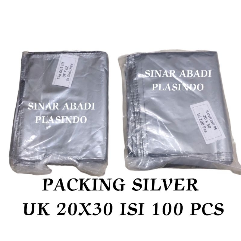 Jual PLASTIK PACKING SILVER,UK 40X50-35x45-30x40-25x35-20x30,PLASTIK ...