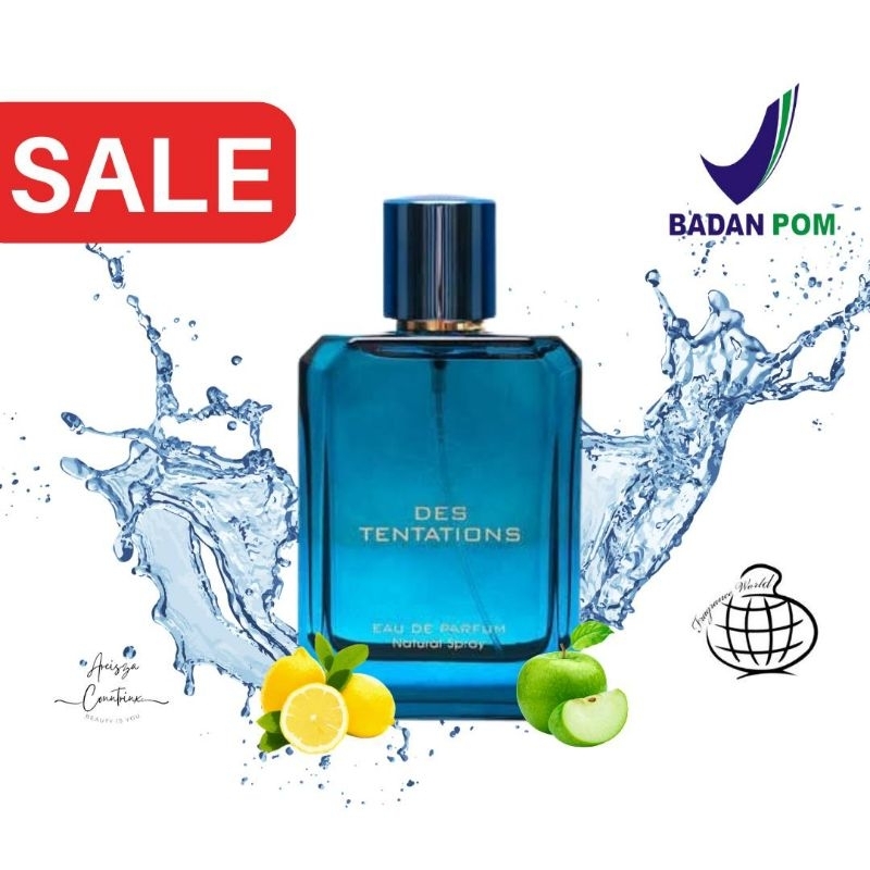 Jual Fragrance World Des Tentation EXTRAIT De Parfum / EDP 100ml - BLUE ...