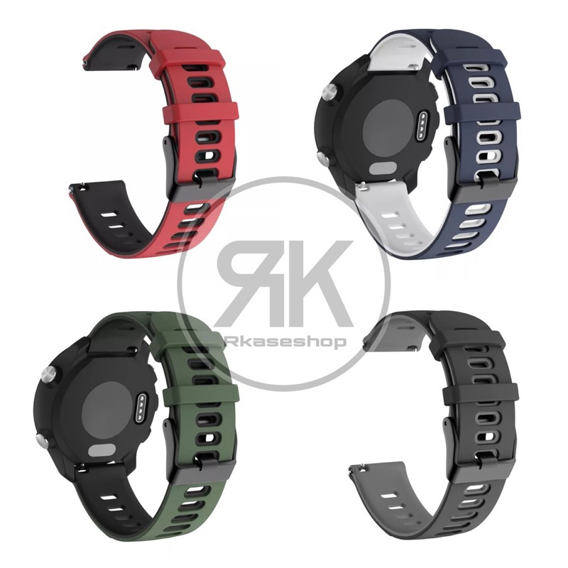Jual TWO TONE silicone sport rubber tali Jam 20MM strap Honor Magic ...