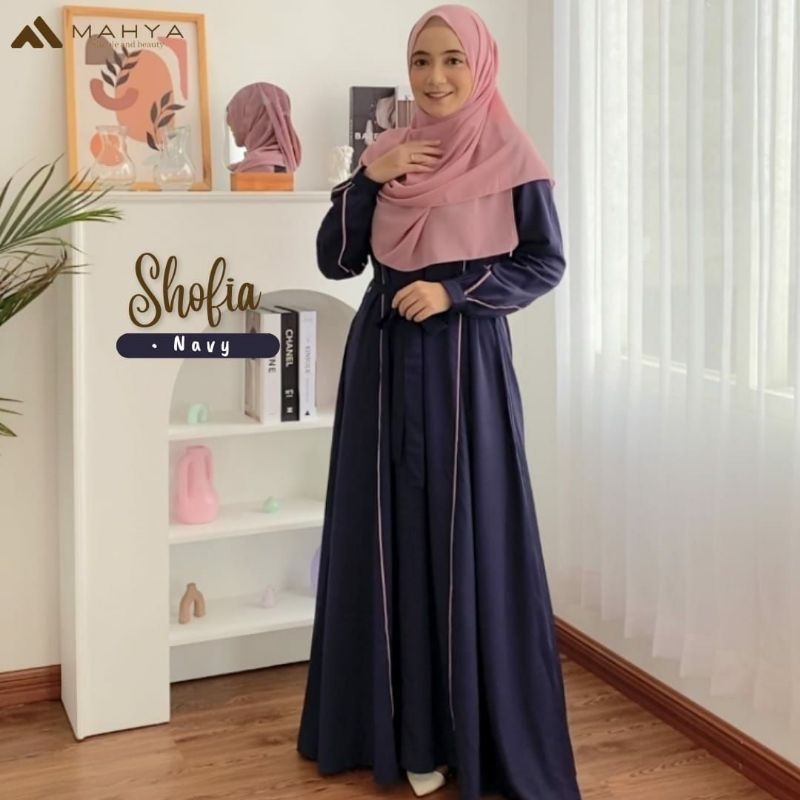 Jual GAMIS SYARI SET HIJAB TERBARU GAMIS SHOFIA BY MAHYA MUSLIMAH ...