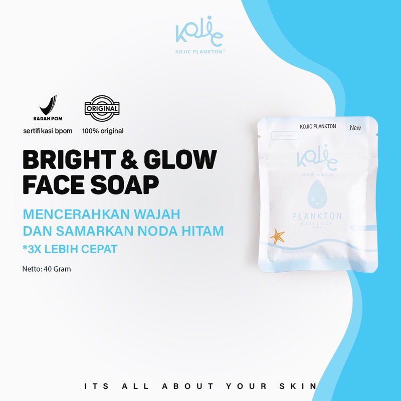 Jual Kojic Plankton Bright and Glow Soap 40g / 90g | Shopee Indonesia