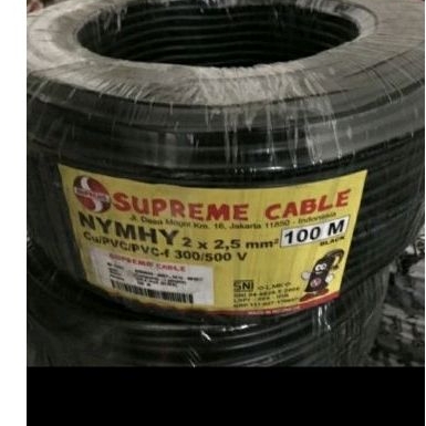 Jual KABEL NYYHY NYMHY NYY NYM HY 2x2,5 SERABUT SUPREME 1 ROLL 100M 100METER 100 M | Shopee ...