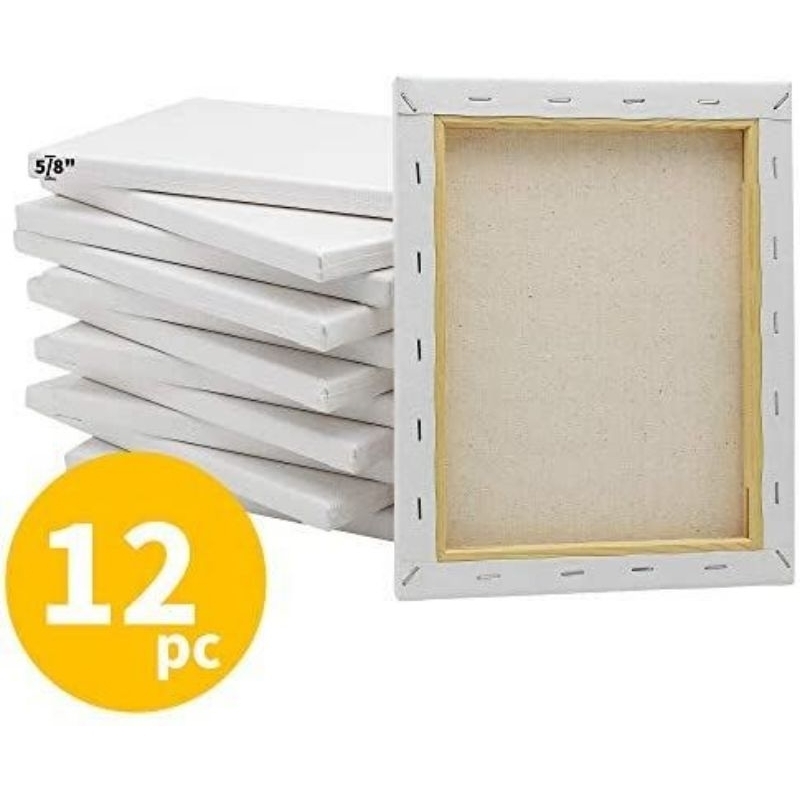 Jual Kanvas 20x20 Canvas lukis Premium 20x20cm isi 12 pics canvas ...