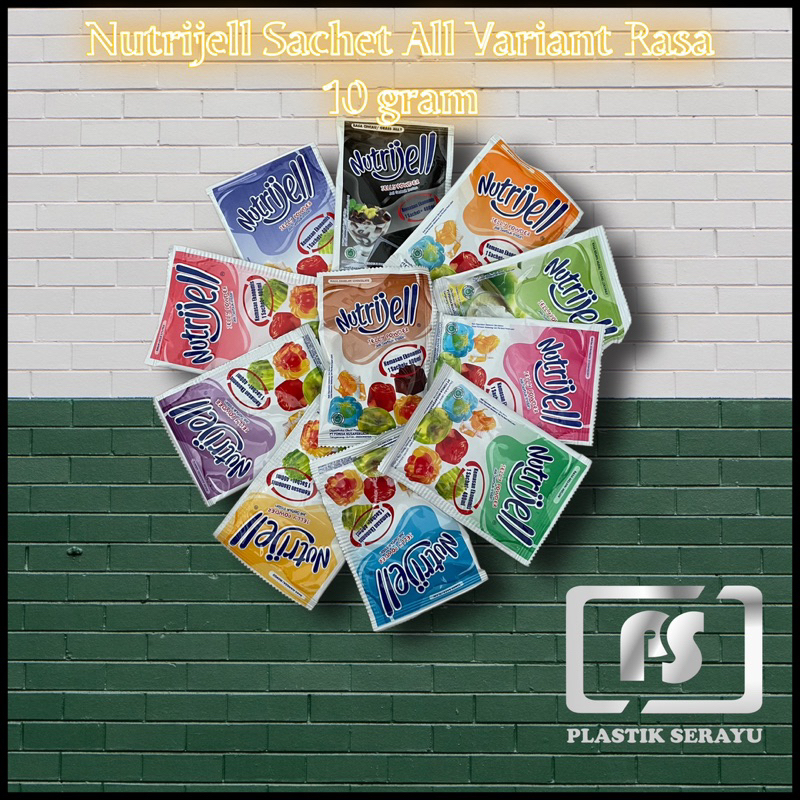 Jual Nutrijell jelly agar sachet 10gram Aneka rasa All variant ...