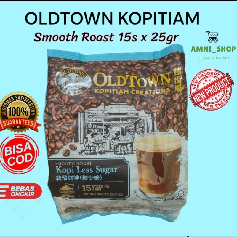 Jual Oldtown Kopitiam Smooth Roast Less sugar 15s x 25gr Malaysia ...