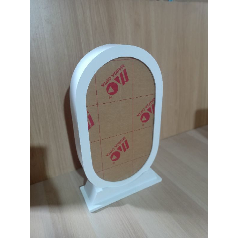 Jual Oval duduk putih 25*40 doubel akrilik | Shopee Indonesia