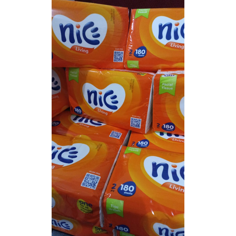 Jual NICE TISSUE 180'S 2PLY TISU NICE 180s Tisu Wajah (Kemasan Baru ...