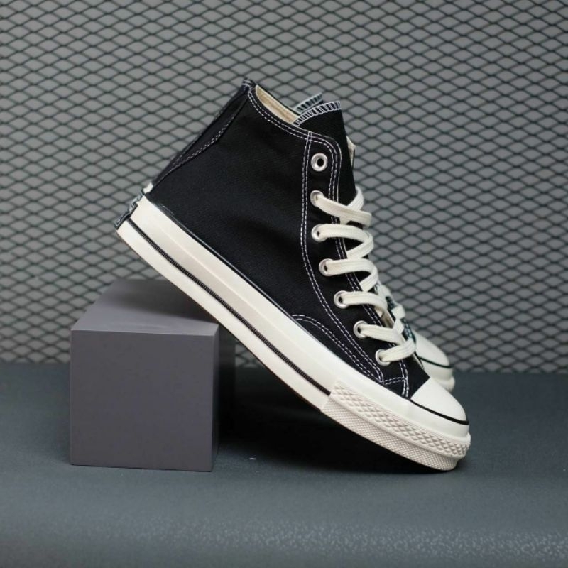 Jual CONVERSE CHUCK TAYLOR 70S HIGH BLACK / BLACK / EGRET ORIGINAL ...