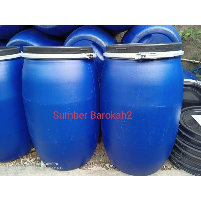 Jual tong biru import/ tong sampah/drum/gentong/tong tebal | Shopee ...