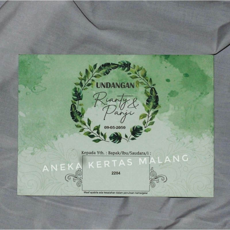 Jual Blangko Undangan Erba 2204 (Cek Deskripsi) | Shopee Indonesia