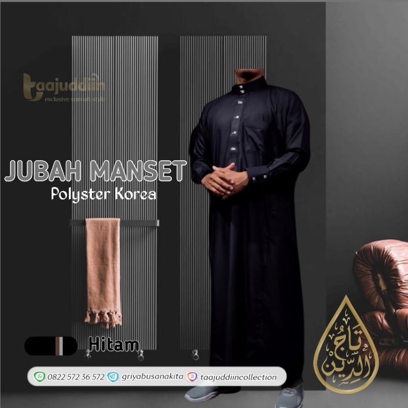 Jual Jubah Pria Dewasa Manset Polyster Korea Import Kancing Premium ...