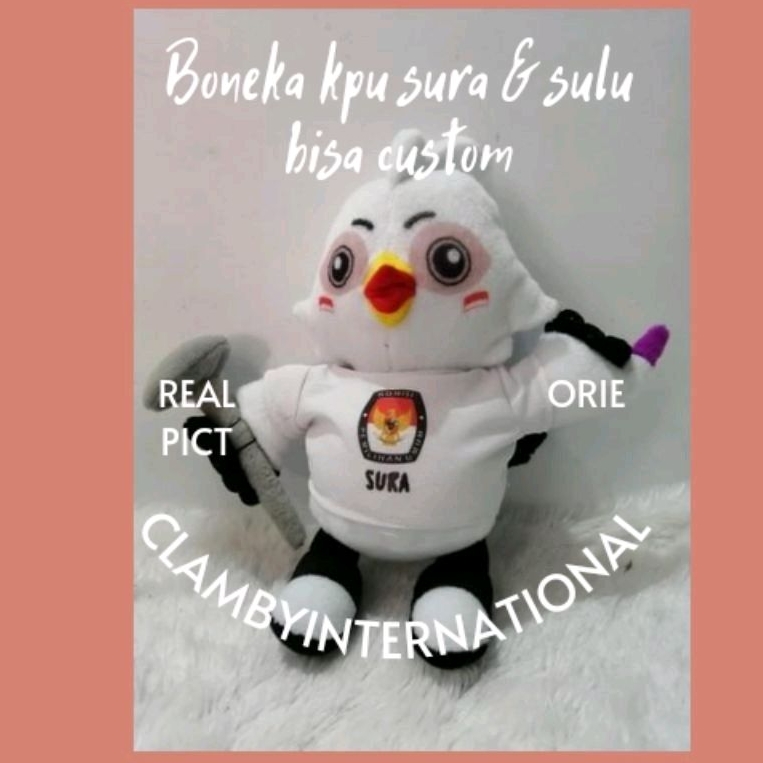 Jual Boneka Maskot KPU Pemilu Suara isian full dacron silicon Boneka ...