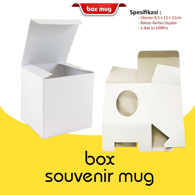 Jual Kardus Box Mug / Dus Mug Kotak Murah / Box Pembungkus Souvenir Mug ...