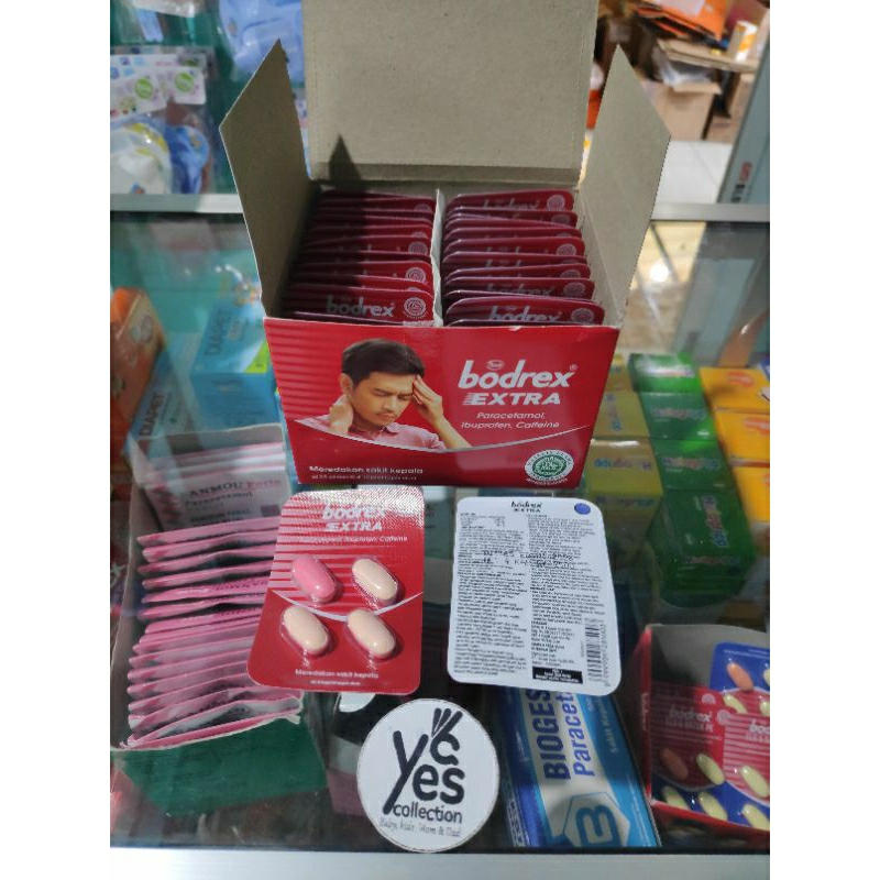 Jual Bodrex Extra 1 Blister 4 Kaplet Meredakan sakit kepala Obat ...