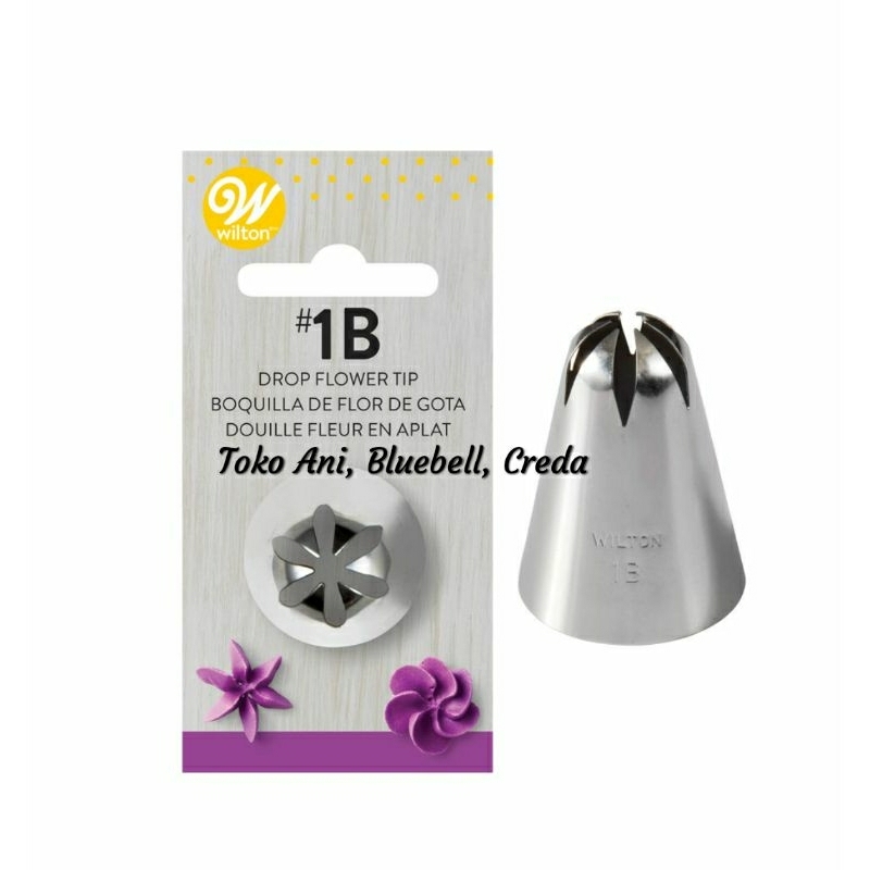 Jual Wilton Extra Large Drop Flower Piping Tip #1B / Wilton spuit bunga ...