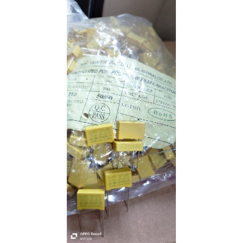 Jual MKP 104 275V Tenta 0,1 uf 275VAC | Shopee Indonesia