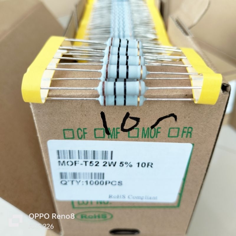Jual Resistor 2W 10R Taiwan R 2W 10R Roll | Shopee Indonesia