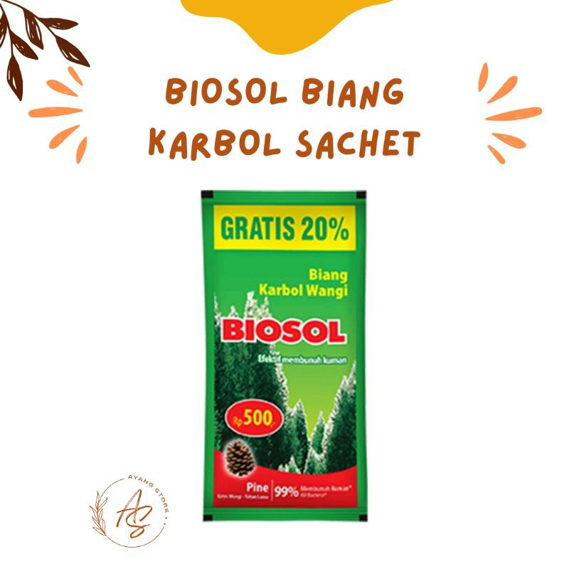 Jual Biosol Karbol Sachet 1 Renceng | Shopee Indonesia