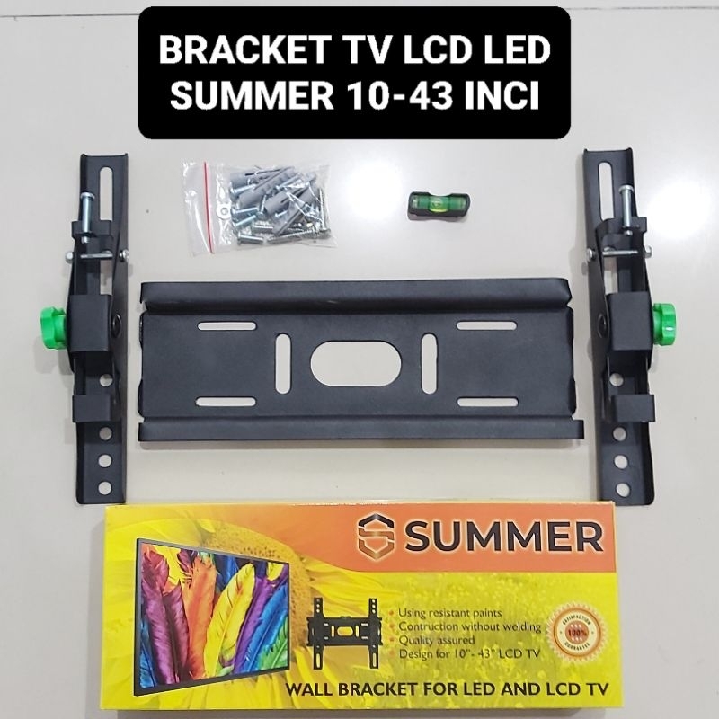 Jual SUMMER Bracket TV 10 - 43 Inci LCD LED Breket | Shopee Indonesia
