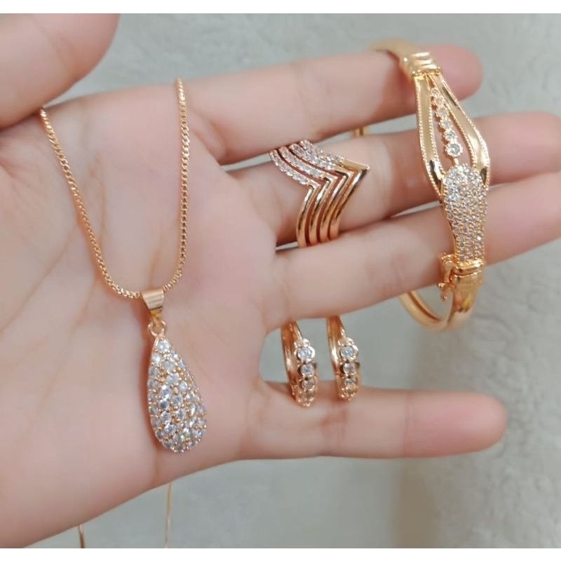 Jual perhiasaan set xuping wanita dewasa ST002 | Shopee Indonesia