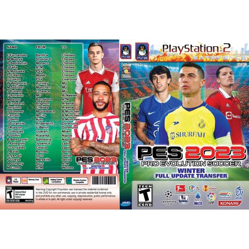 Jual Kaset PS2 : PES 2023 WINTER Full Update Transfer | Shopee Indonesia