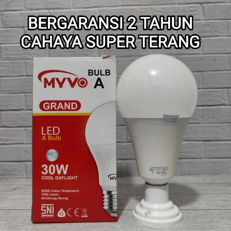 Jual MYVO GRAND LAMPU LED A BULB 30W 30 WATT BOHLAM | Shopee Indonesia