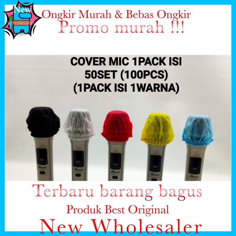 Jual sarung Busa mic Cover kain microphone isi 50 pasang atau 100 pcs ...