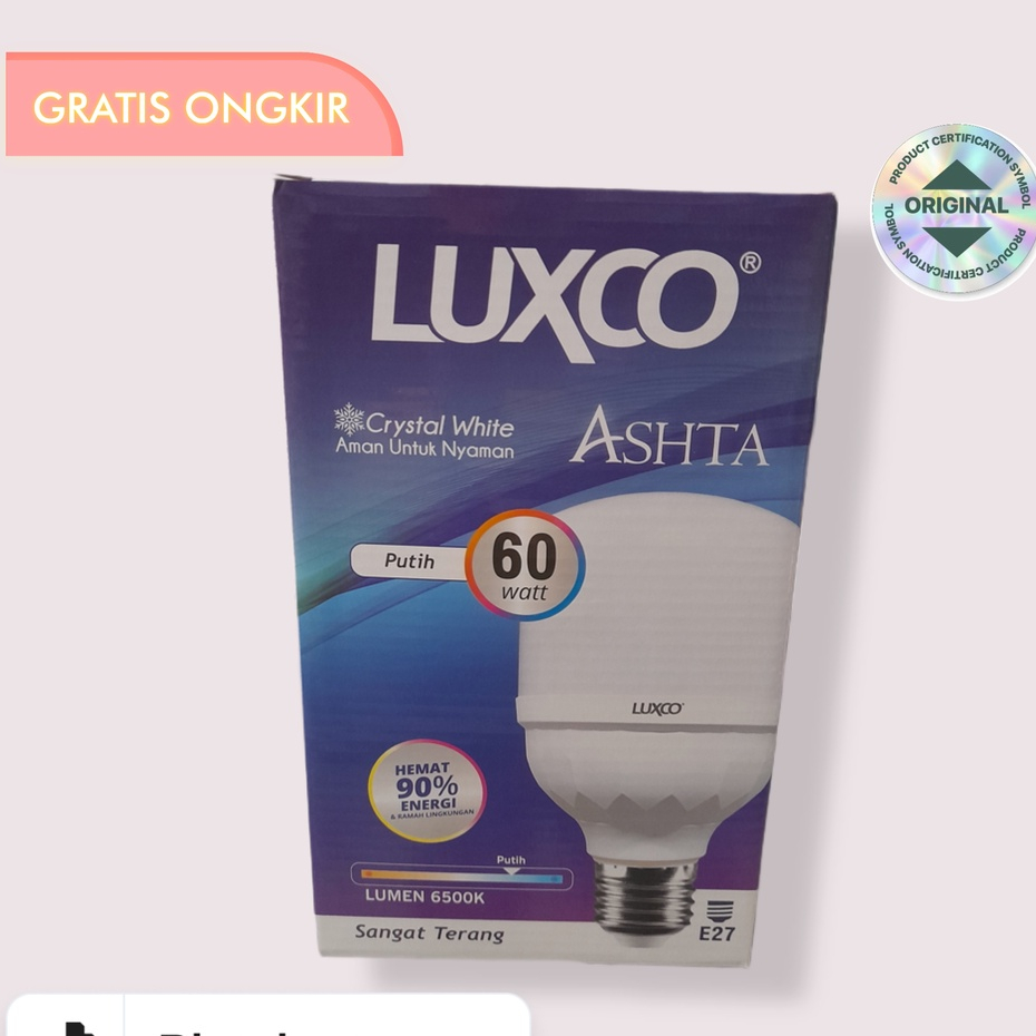Jual LAMPU LED LUXCO ASHTA T BULB 60W PUTIH | Shopee Indonesia