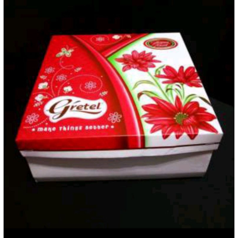 Jual Dus/Kotak Kue GRETEL MERAH uk 20,22,25 ( TPS tutup pisah & GS ...
