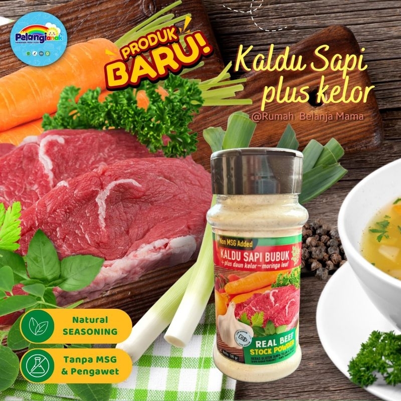 Jual Kaldu Sapi | Vegan Non MSG Plus Daun Kelor Pelangi GLUTEN FREE ...