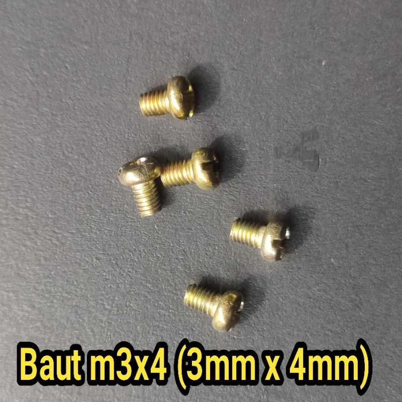 Jual Baut m3x4 ( 3mm x 4mm) | Shopee Indonesia
