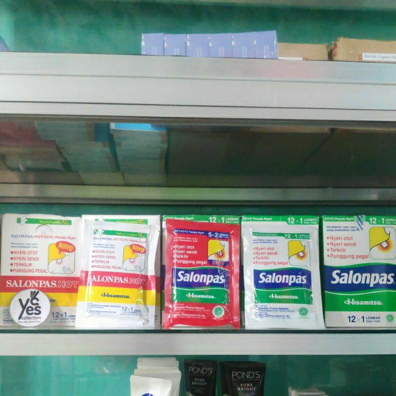 Jual Salonpas Koyo 5x2 L - 12 x 1 Lembar Merah Hot Hijau Pereda Nyeri ...